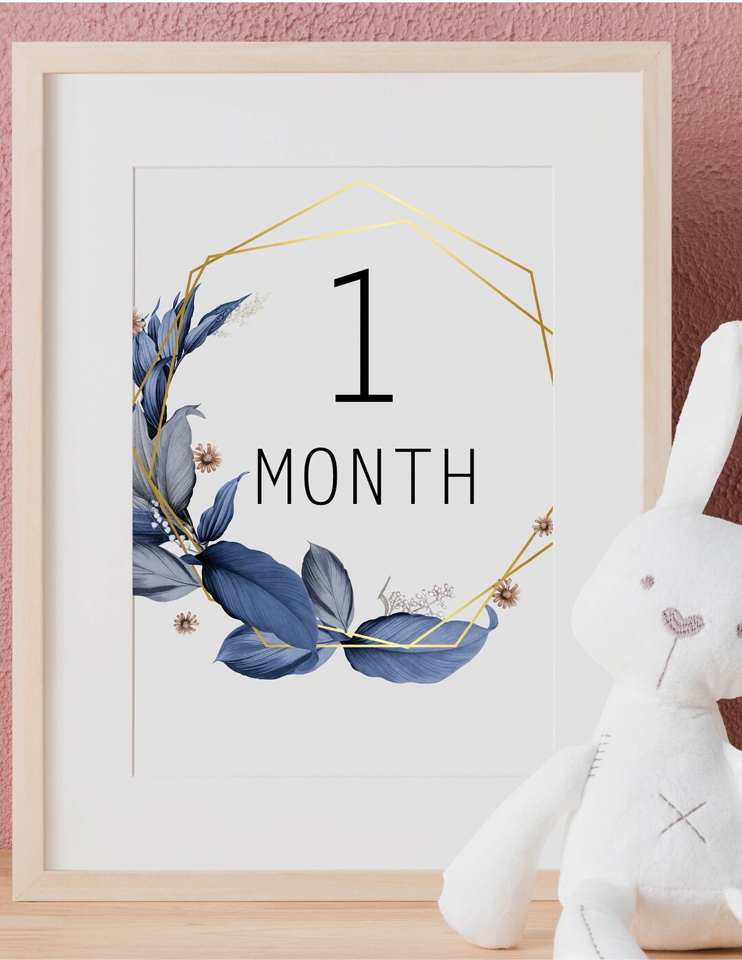 Baby Milestone Cards |DIY Digital Download Monthly Milestone Photo ...