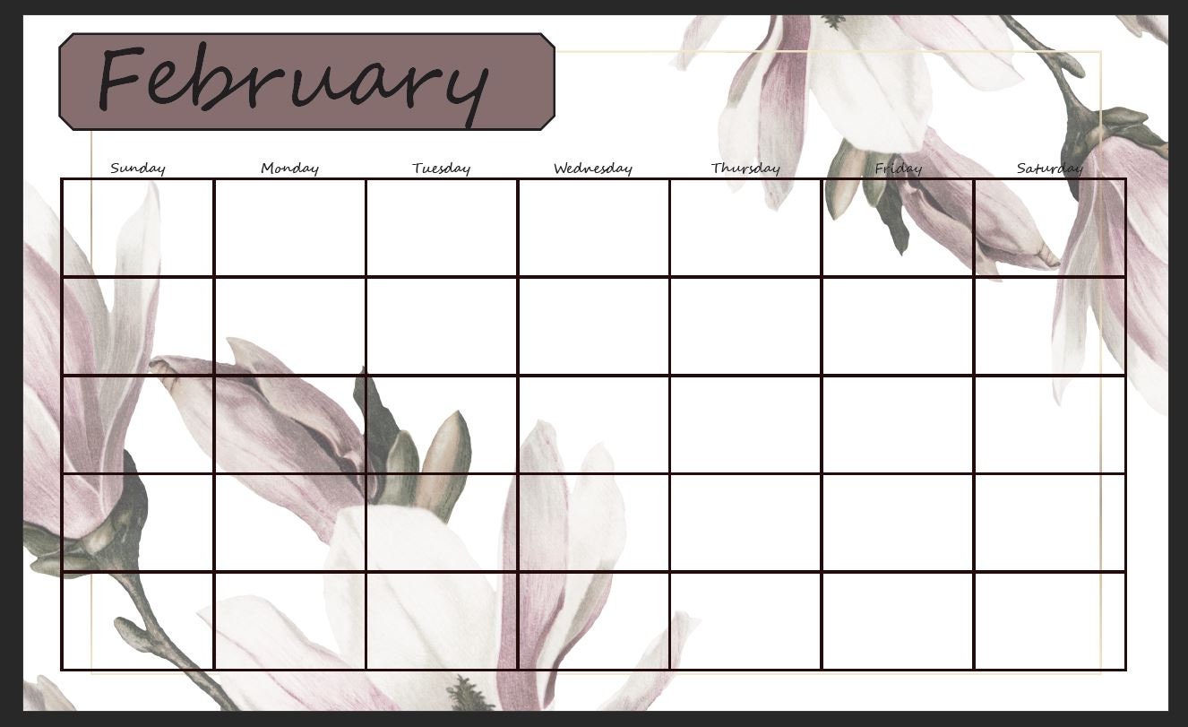 Printable Calendar Blank 12 Month 8.5 X 14 Legal Elegant colorful ...