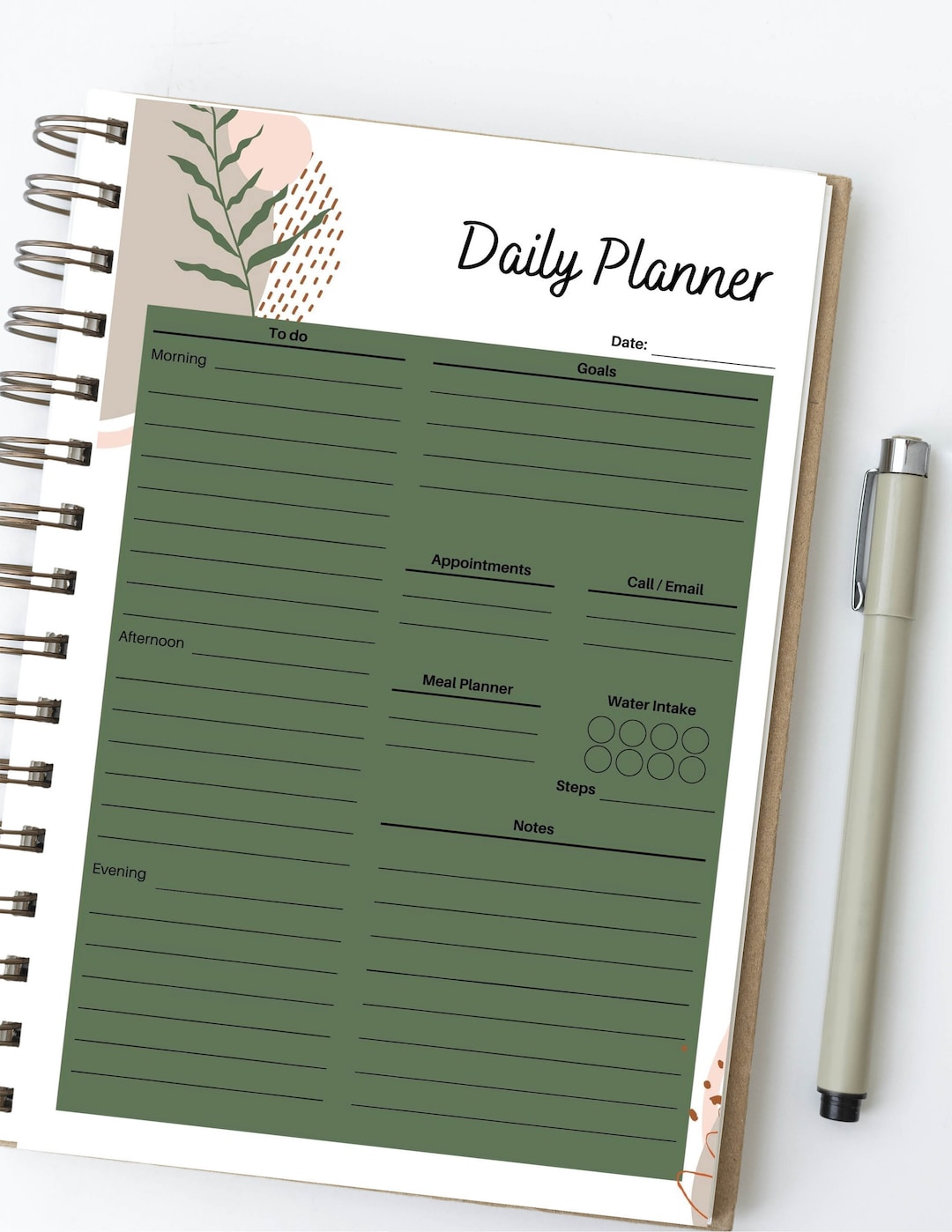 Printable Daily Planner | Daily to Do List | Printable Productivity Day ...