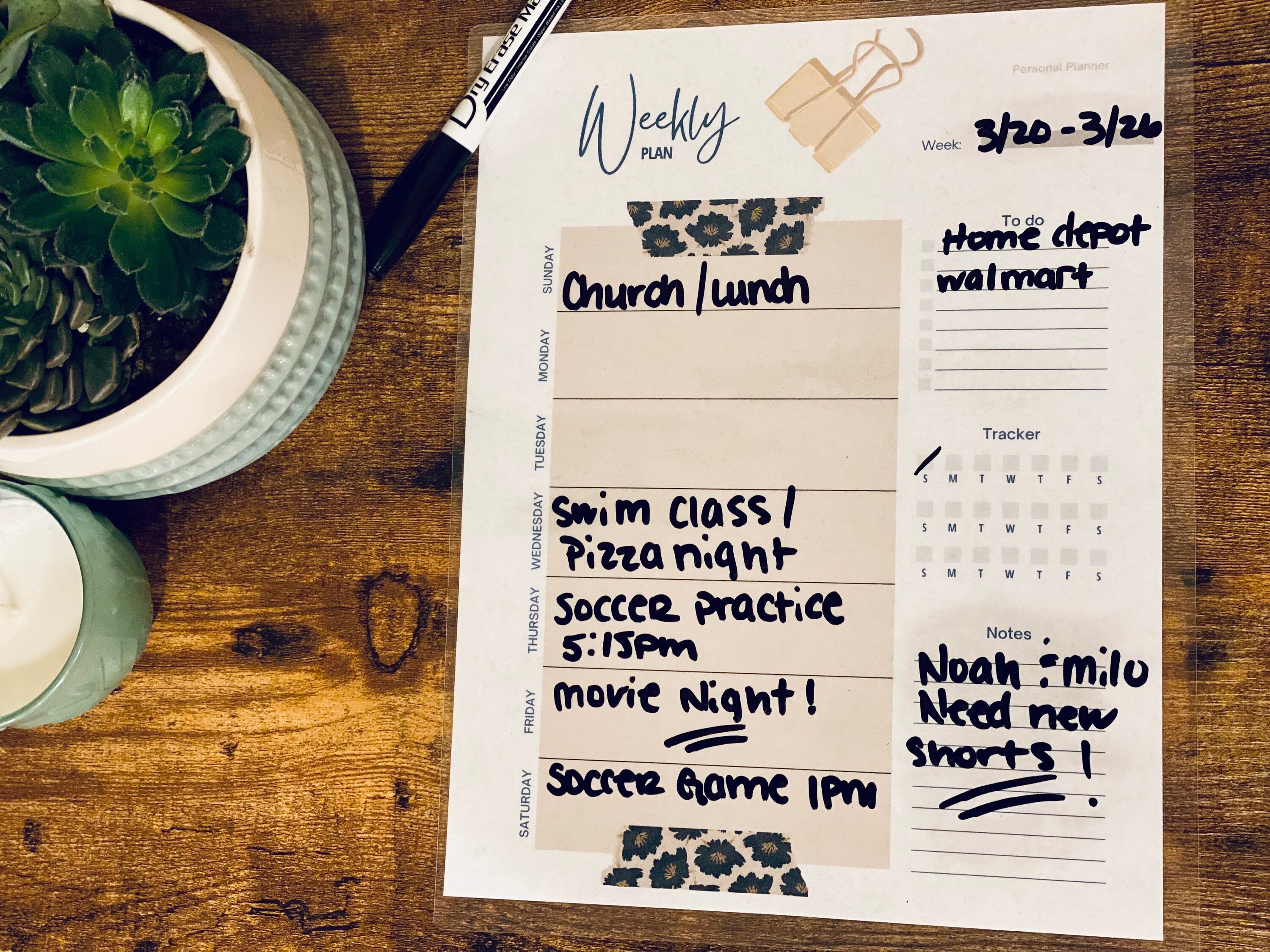 Printable Weekly Planner | Week at a Glance| Neutral Aesthetic| Black ...