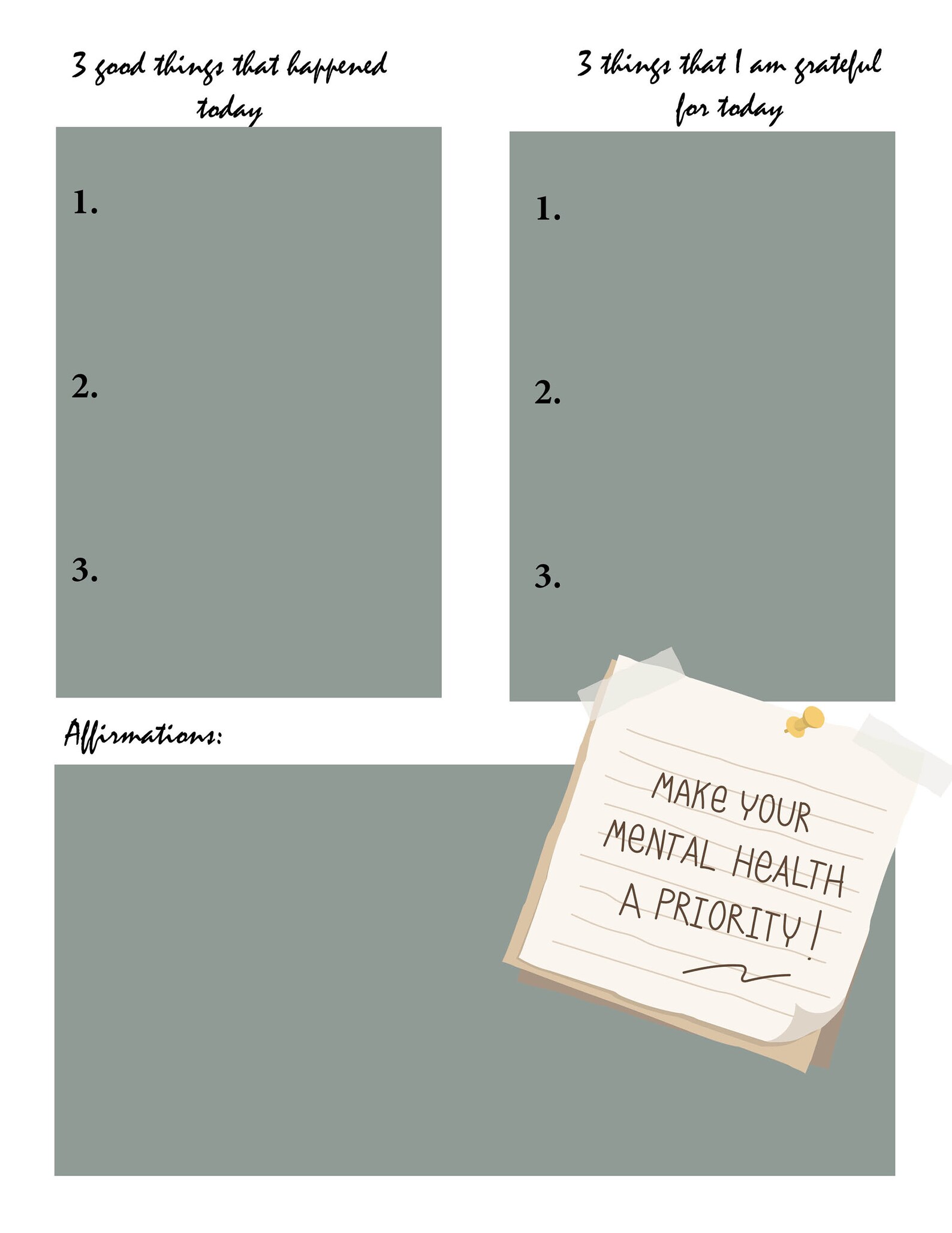 Printable Mental Health Log | Multi Page Digital Downloadable Health ...