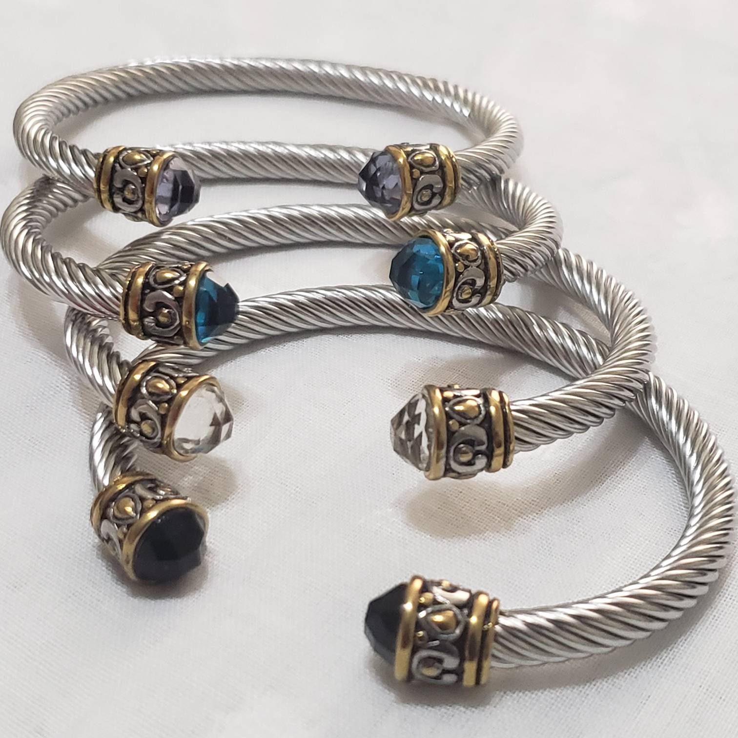 Classic Cable Bracelet ,stainless Steel Twisted Cable Bracelet, Cable ...