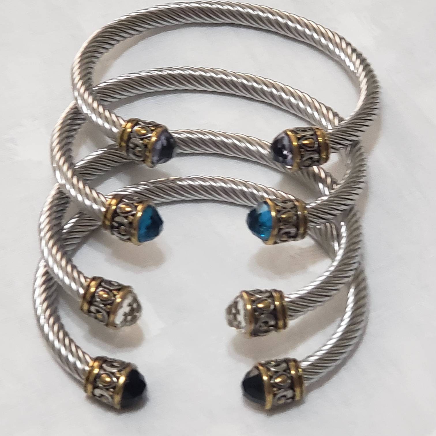 Classic Cable Bracelet ,stainless Steel Twisted Cable Bracelet, Cable ...