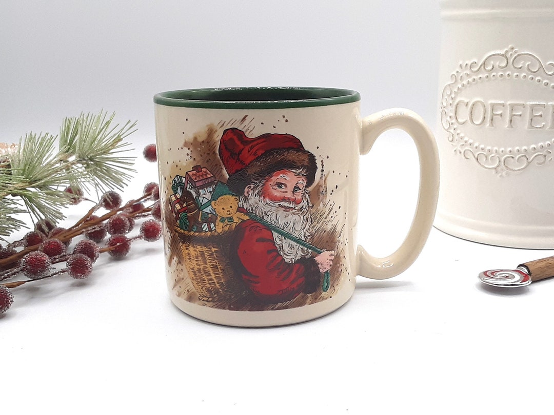 Vintage Santa Claus Mug Santa Claus Coffee Mug Santa Claus Etsy