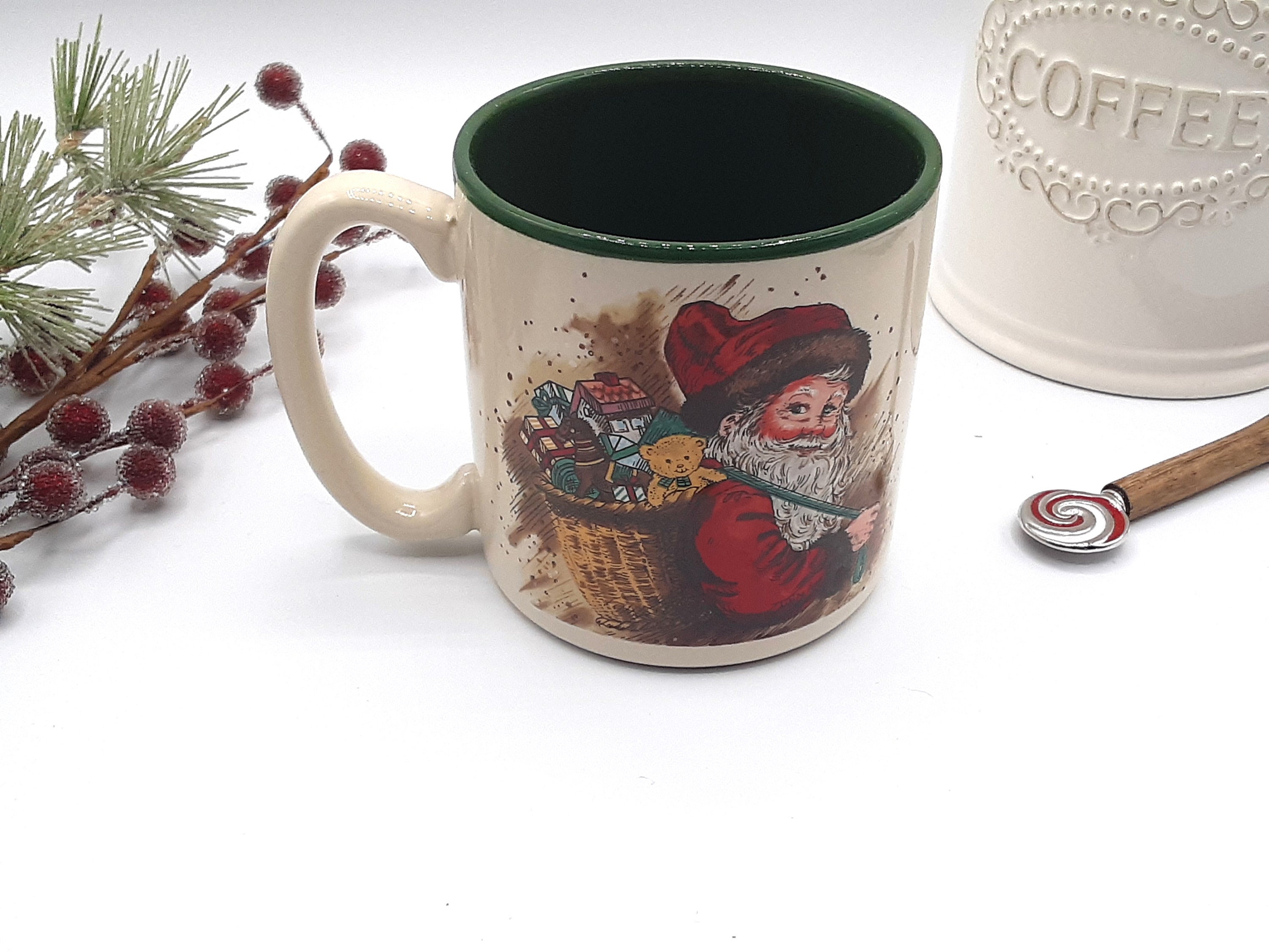 Vintage Santa Claus Mug Santa Claus Coffee Mug Santa Claus - Etsy