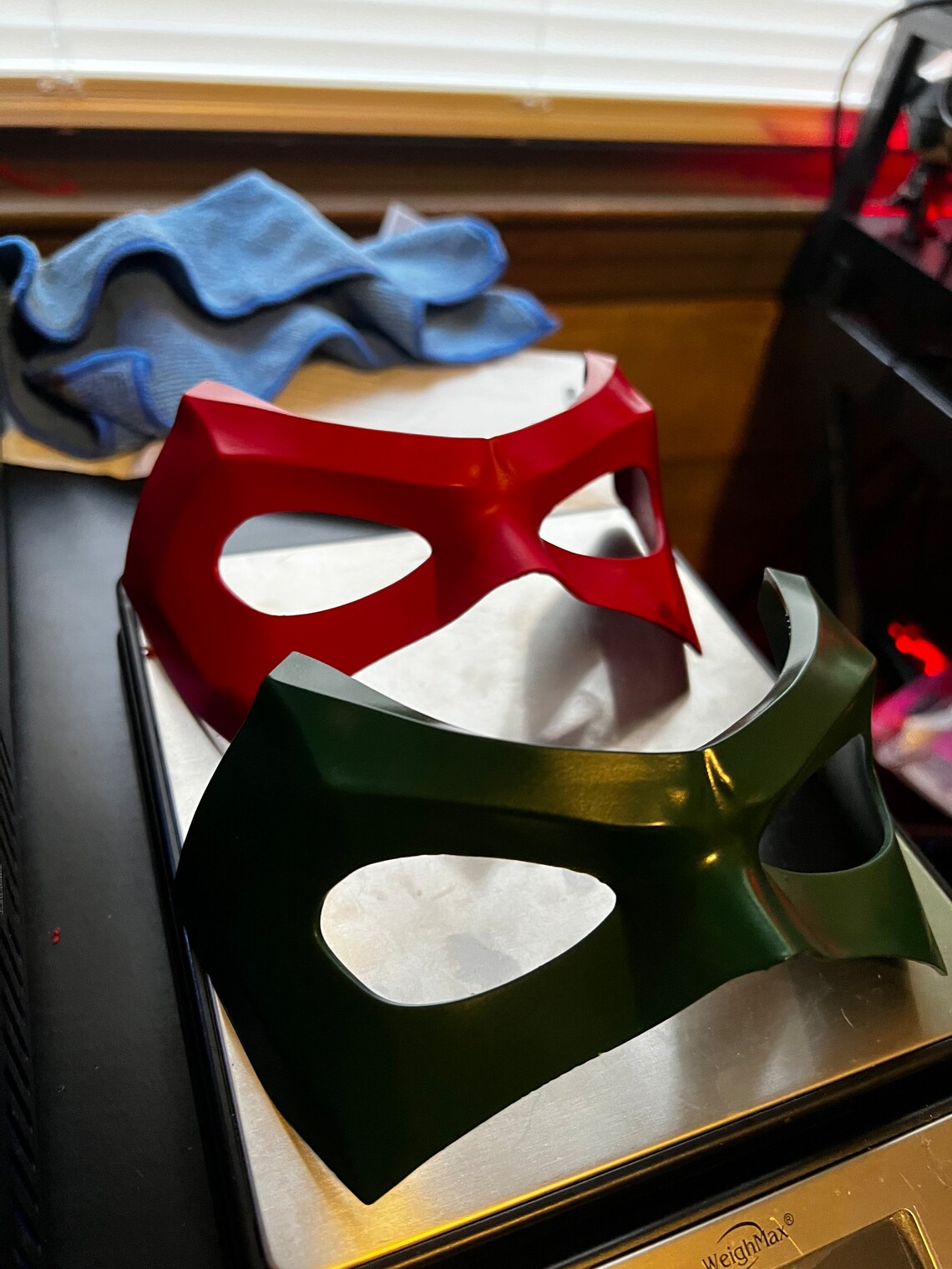 Red Hood Mask Robin Mask Domino Mask Etsy