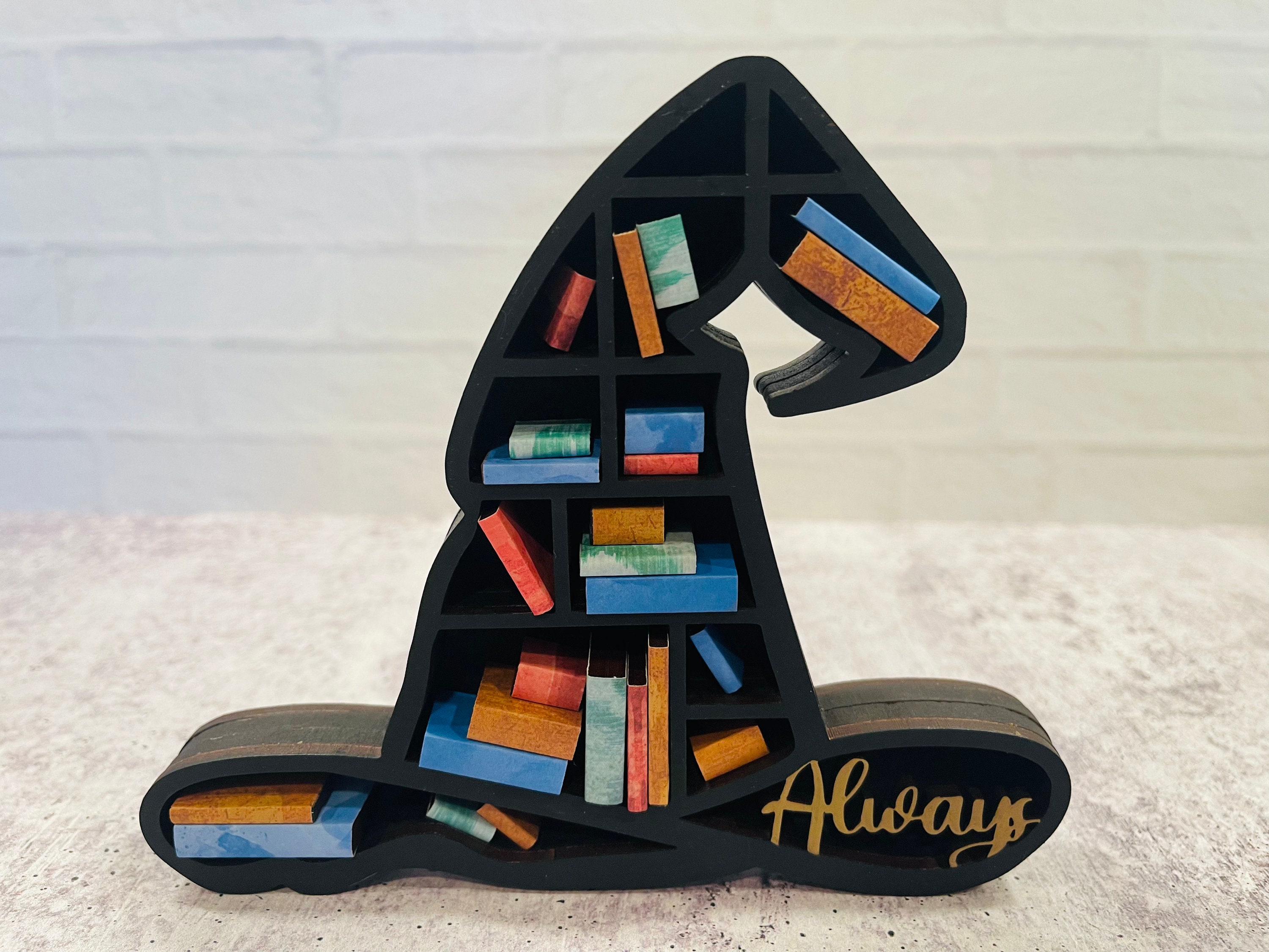 Mini Wizard Bookshelf, Mini Bookshelf, Magical Mini Bookshelf, Wizard ...