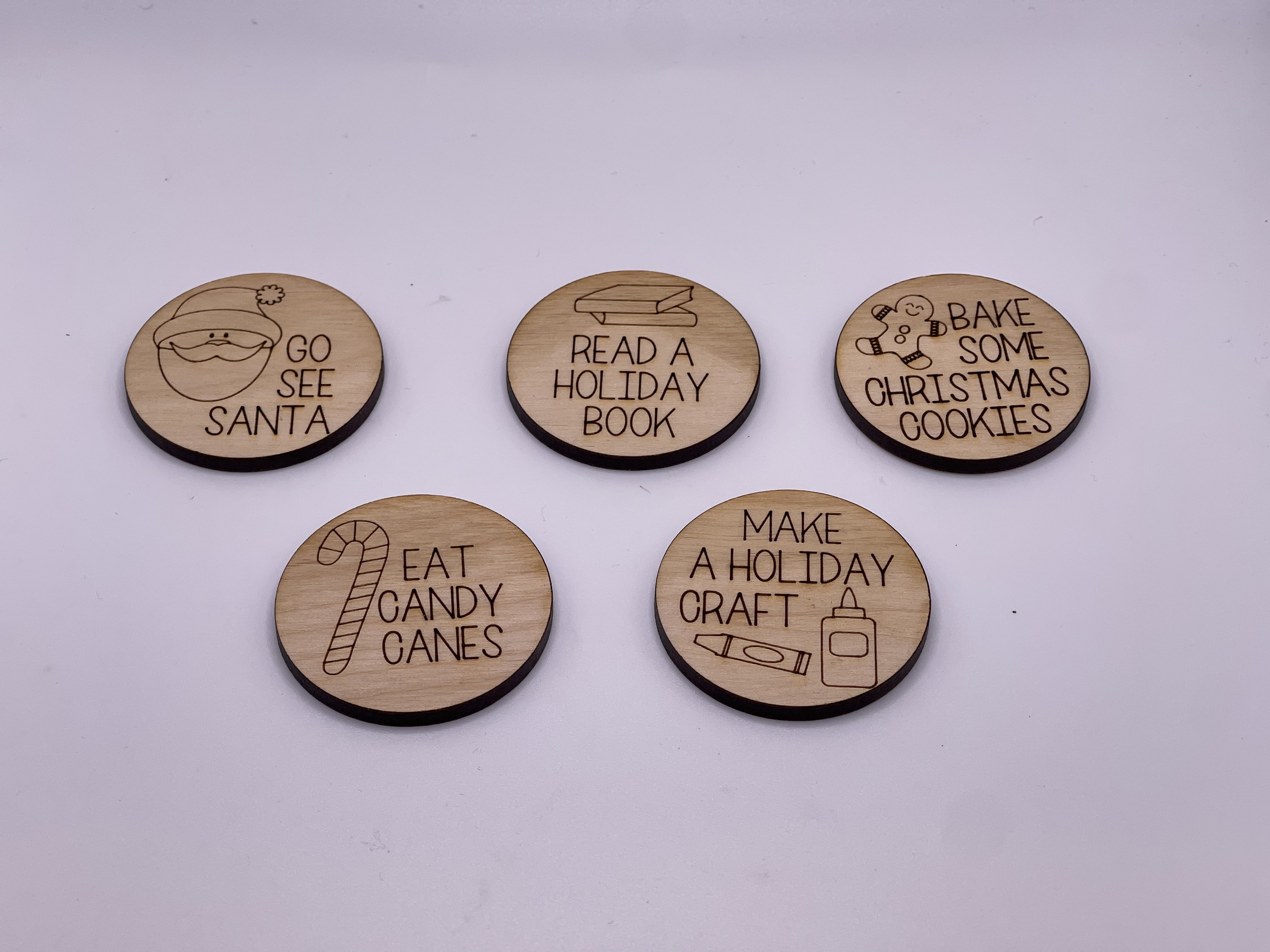 Wooden Winter Activity Tokens - Etsy