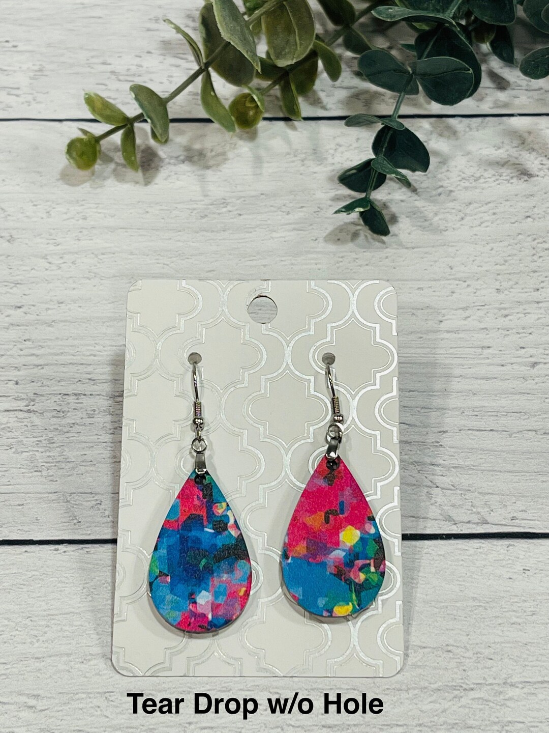 Colorful Confetti Earrings, Acrylic Earrings, Statement Earrings ...