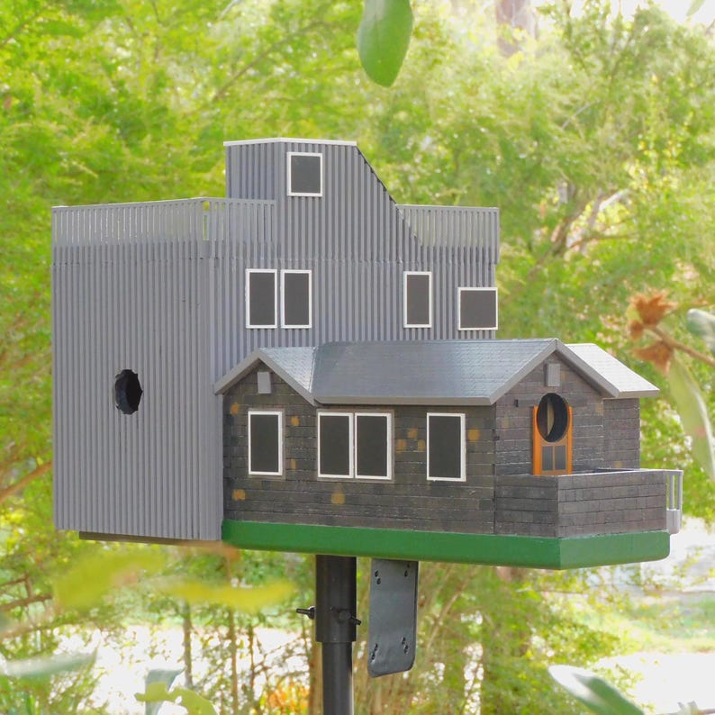 Custom Beach House Birdhouse Replica: Weatherproof Cedar & Cypress - Etsy