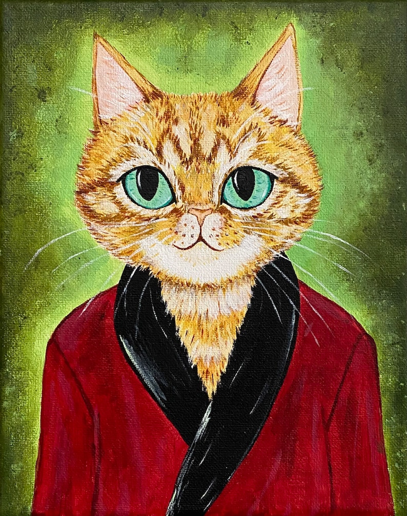 Custom Cat Portrait - Etsy