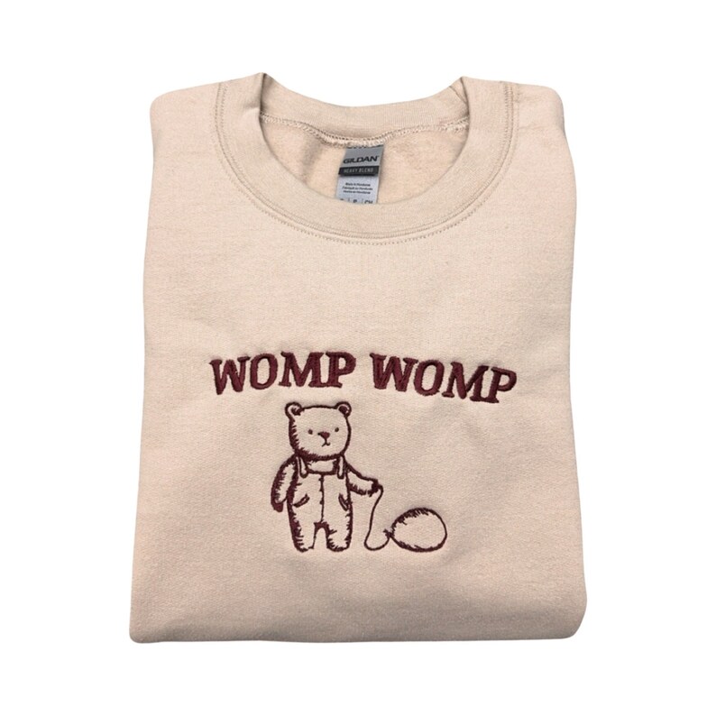 Womp Womp Embroidered Pullover Sweatshirt - Etsy