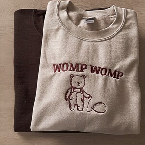 Womp Womp Embroidered Pullover Sweatshirt - Etsy