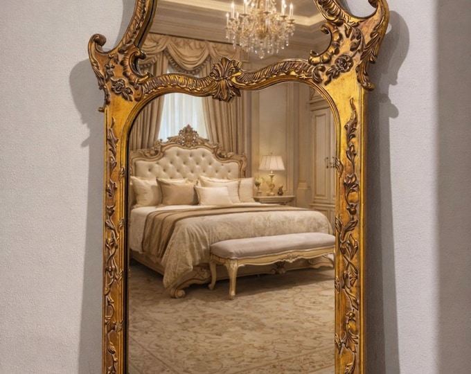 Ornate Mirror Goth Gothic Gold Antique Style Plastic Frame Baroque ...