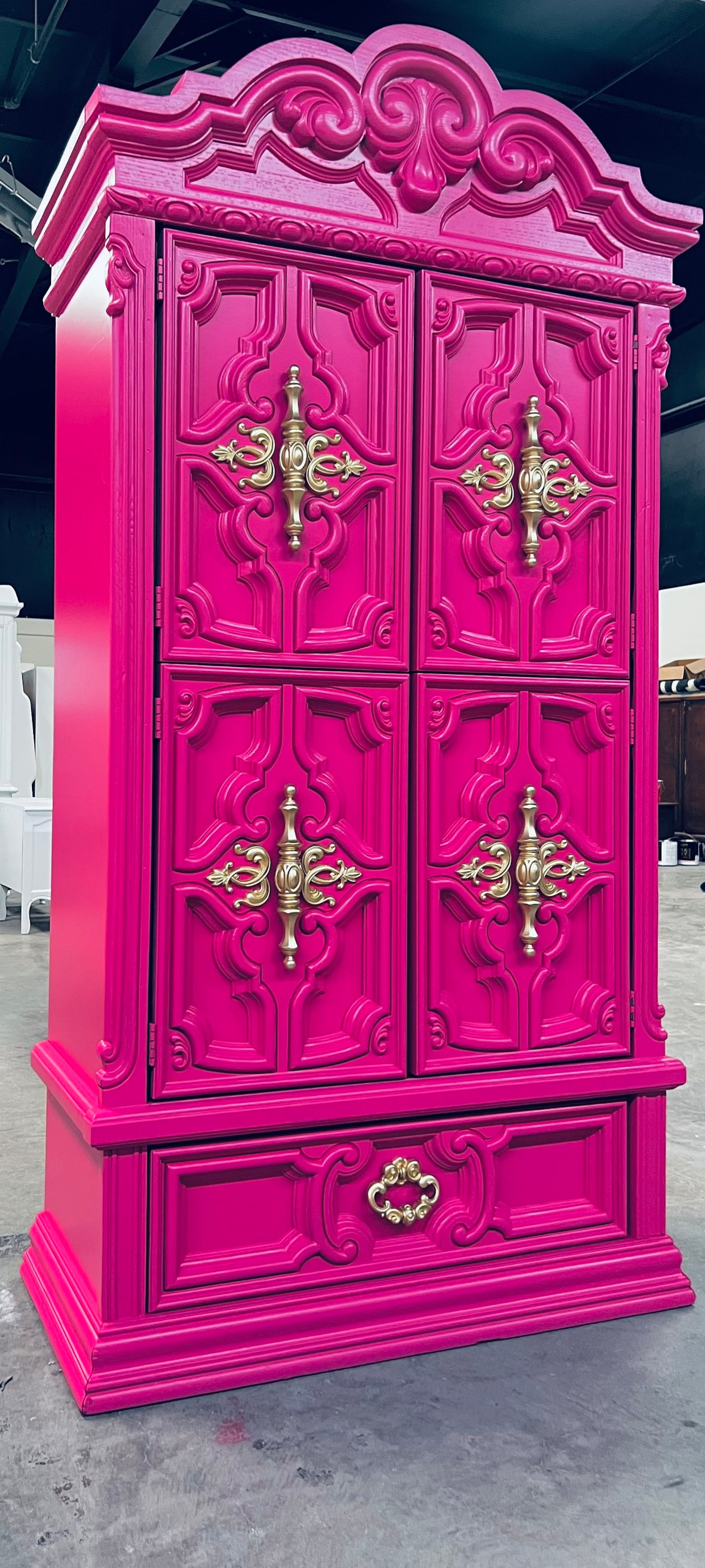 SOLD! Armoire| Wardrobe| Chest| Dresser| Tv Console| Ornate ...