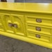 SOLD Neon Yellow Dresser Console 9 Drawer Credenza Large - Etsy