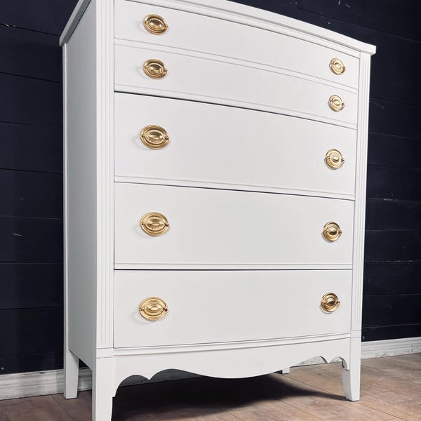 Antique Chest of Drawers Korean Tansu Butterfly Storage Dresser Asian ...