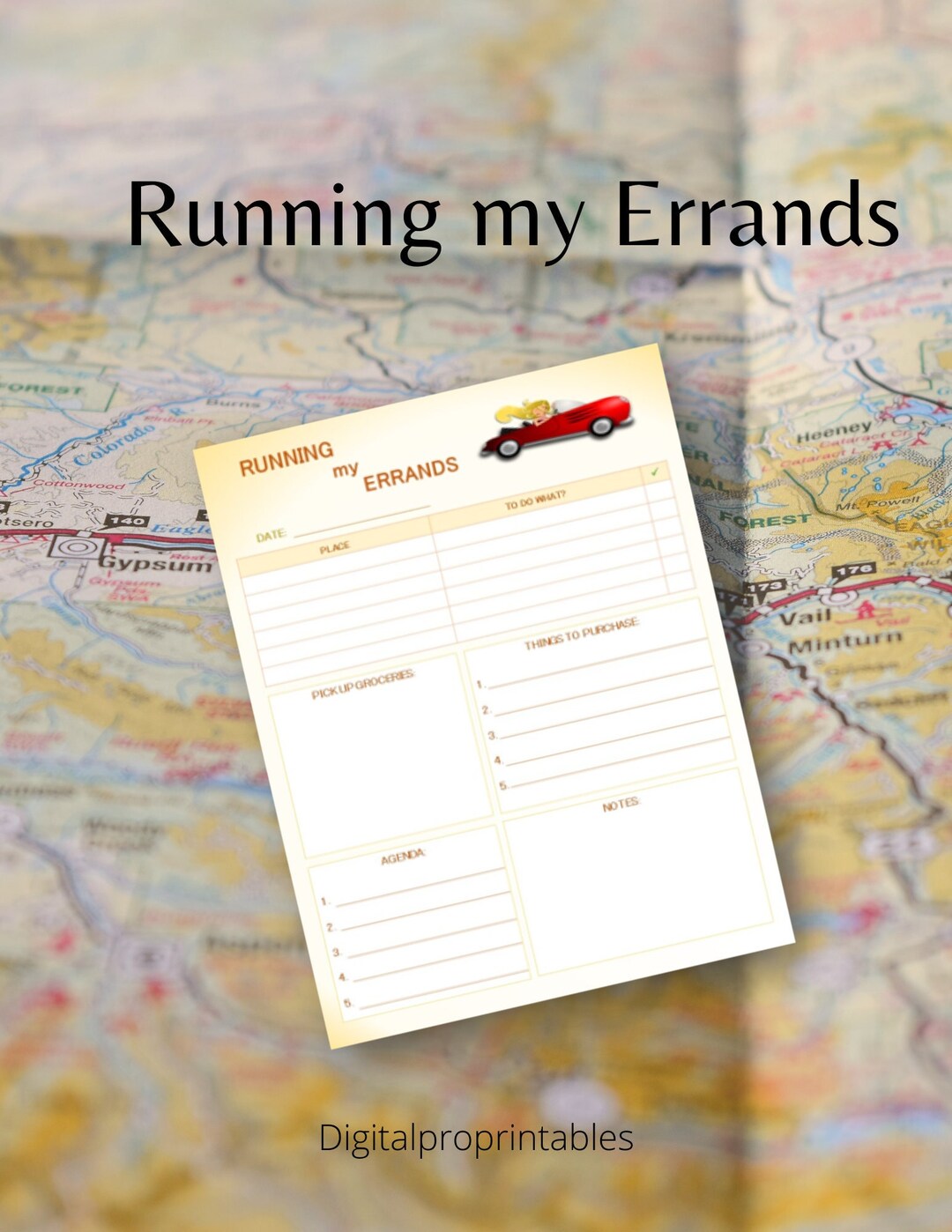 RUNNING MY ERRANDS Downloadable Printable Travel Guide - Etsy