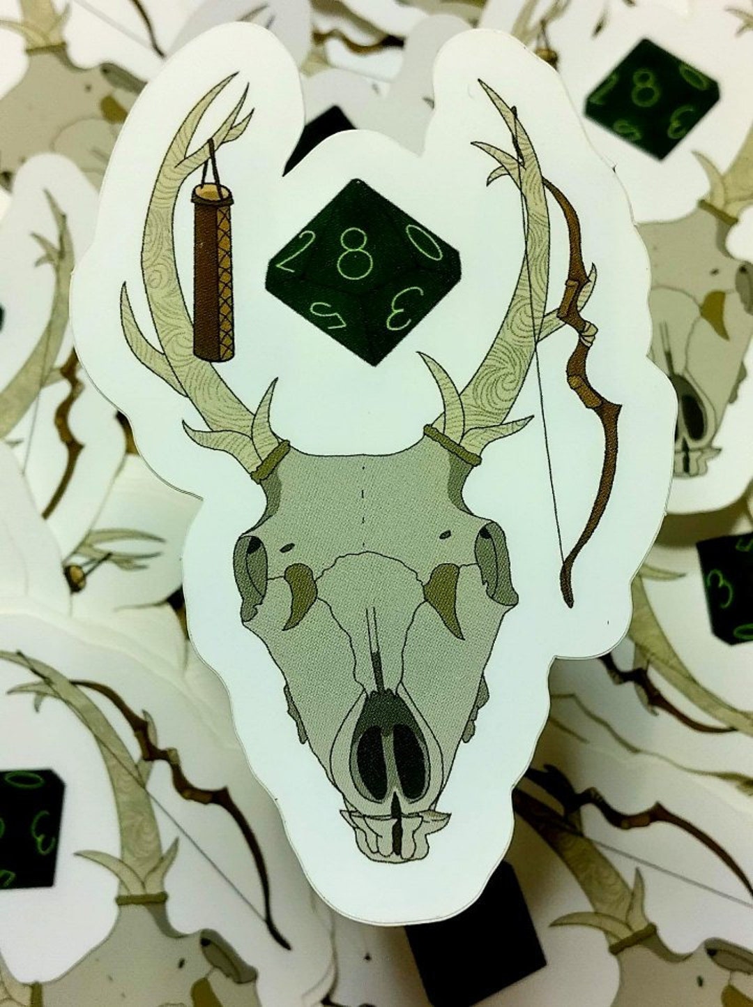Dnd Ranger Sticker Ttrpg Elk Skull Sticker Dnd Elk Skull Gift for Dm ...