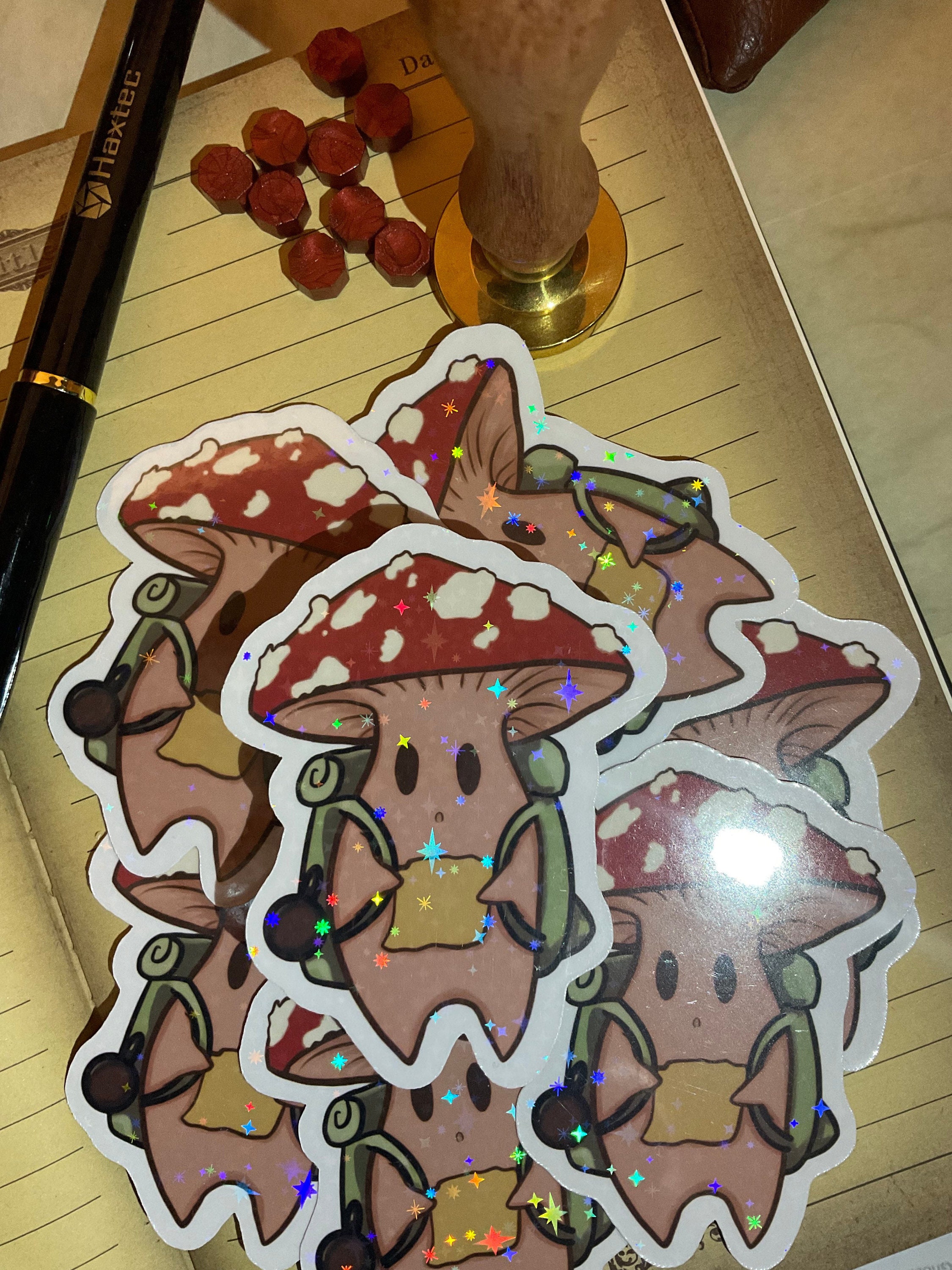 Mushroom Adventurer Sticker Cottagecore Goblincore Fantasycore - Etsy
