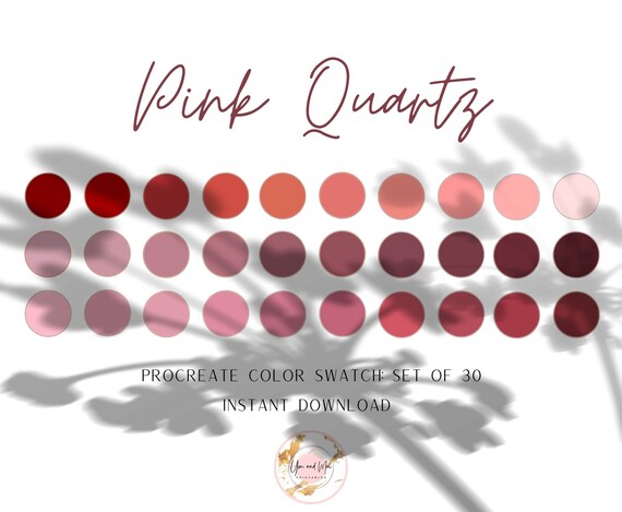 Pink Quartz Procreate Palette Color Swatches Color Palette | Etsy
