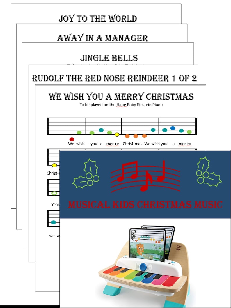 Christmas Music Baby Einstein Hape Magic Touch Piano - Pdf Sheet Music ...