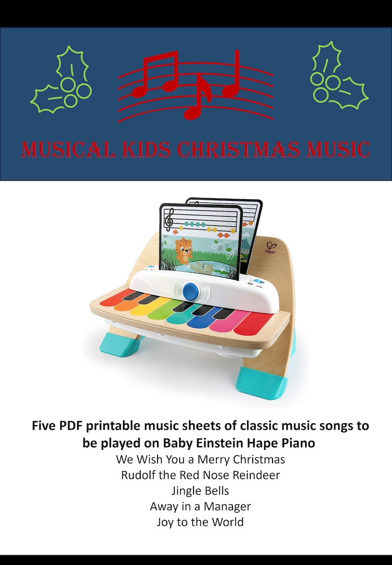 Christmas Music Baby Einstein Hape Magic Touch Piano - Pdf Sheet Music ...