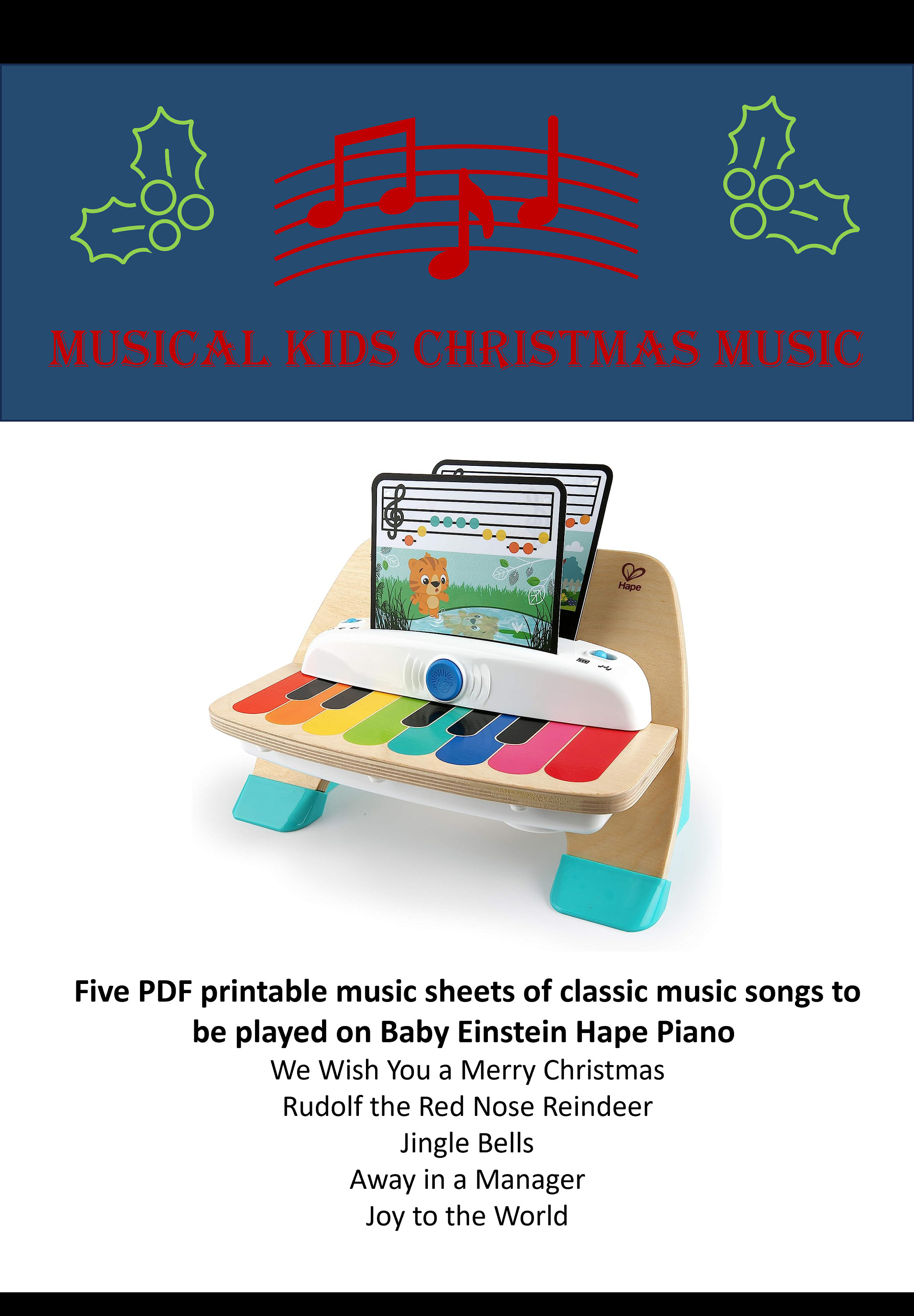 Christmas Music Baby Einstein Hape Magic Touch Piano - Pdf Sheet Music ...