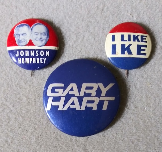 GARY HART CAMPAIGN Pin - Etsy