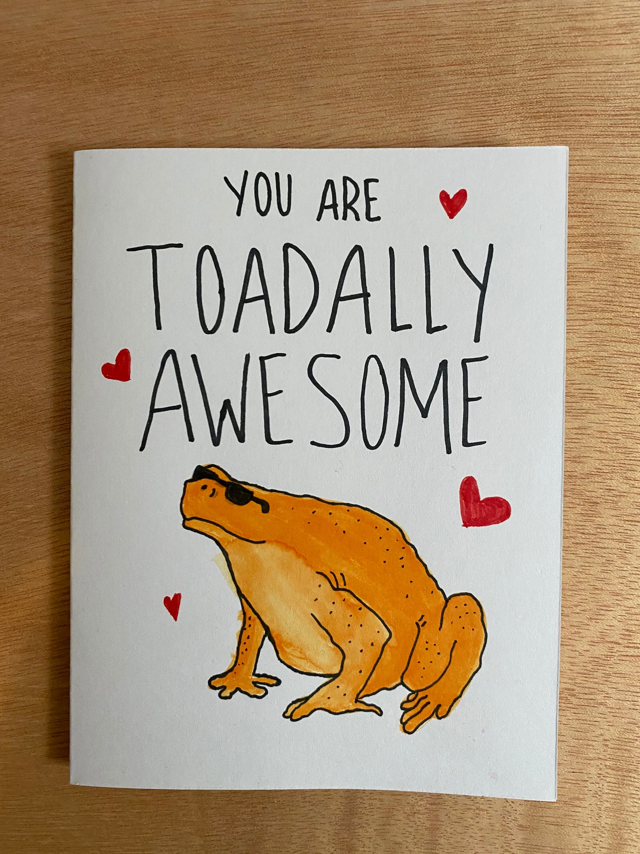 You Are Toadally Awesome Greeting Card - Etsy