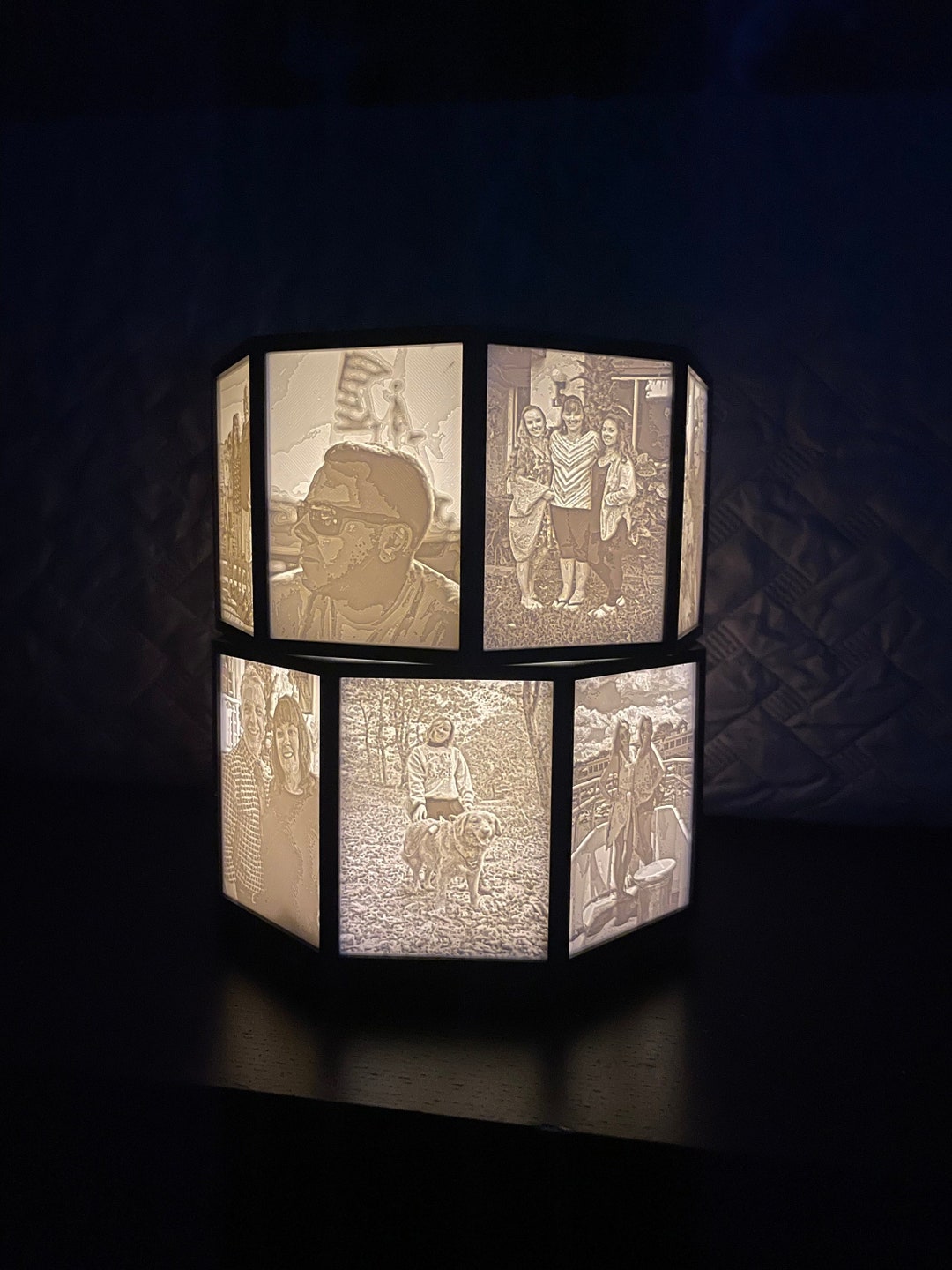 3D Printed Customizable Lithophane Light Picture Lamp Gift - Great for ...