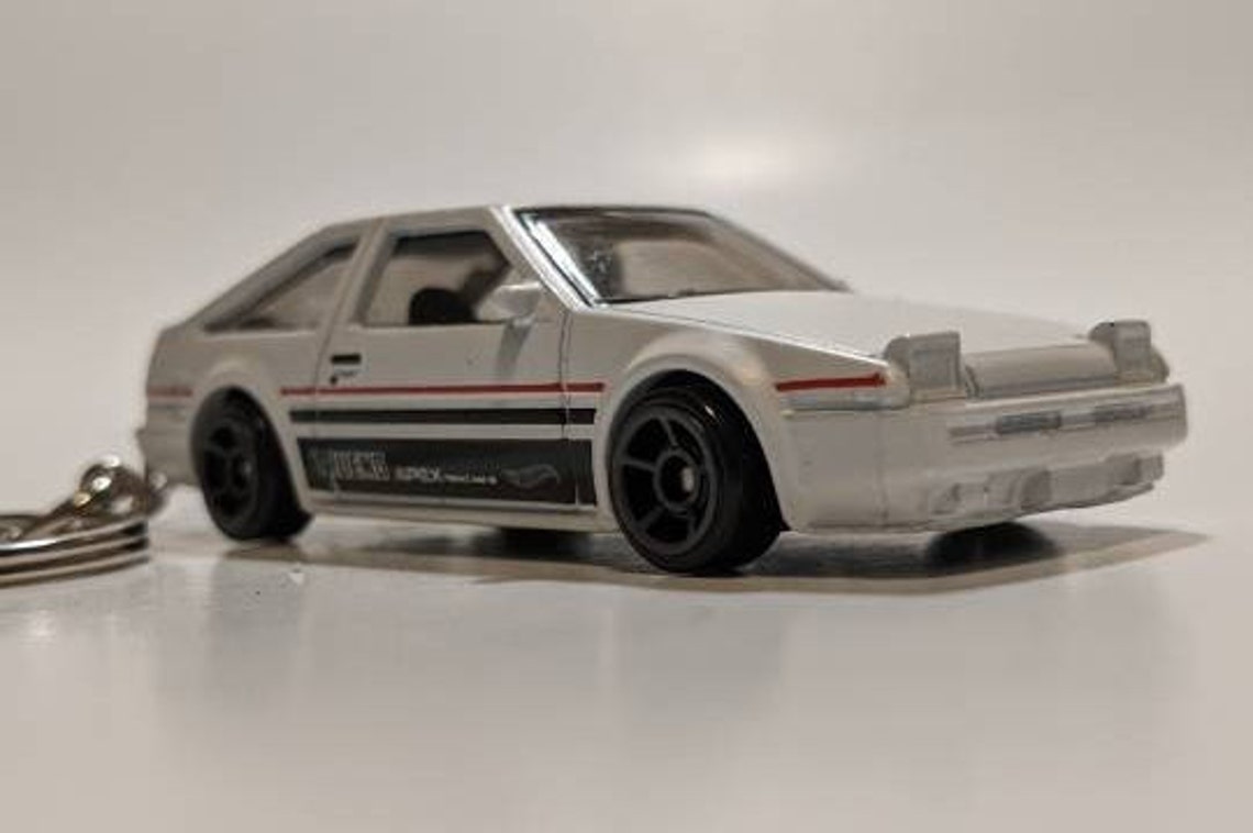 Toyota Corolla AE86 Trueno Triple Bundle Keychain Hot Wheels/matchbox 1 ...