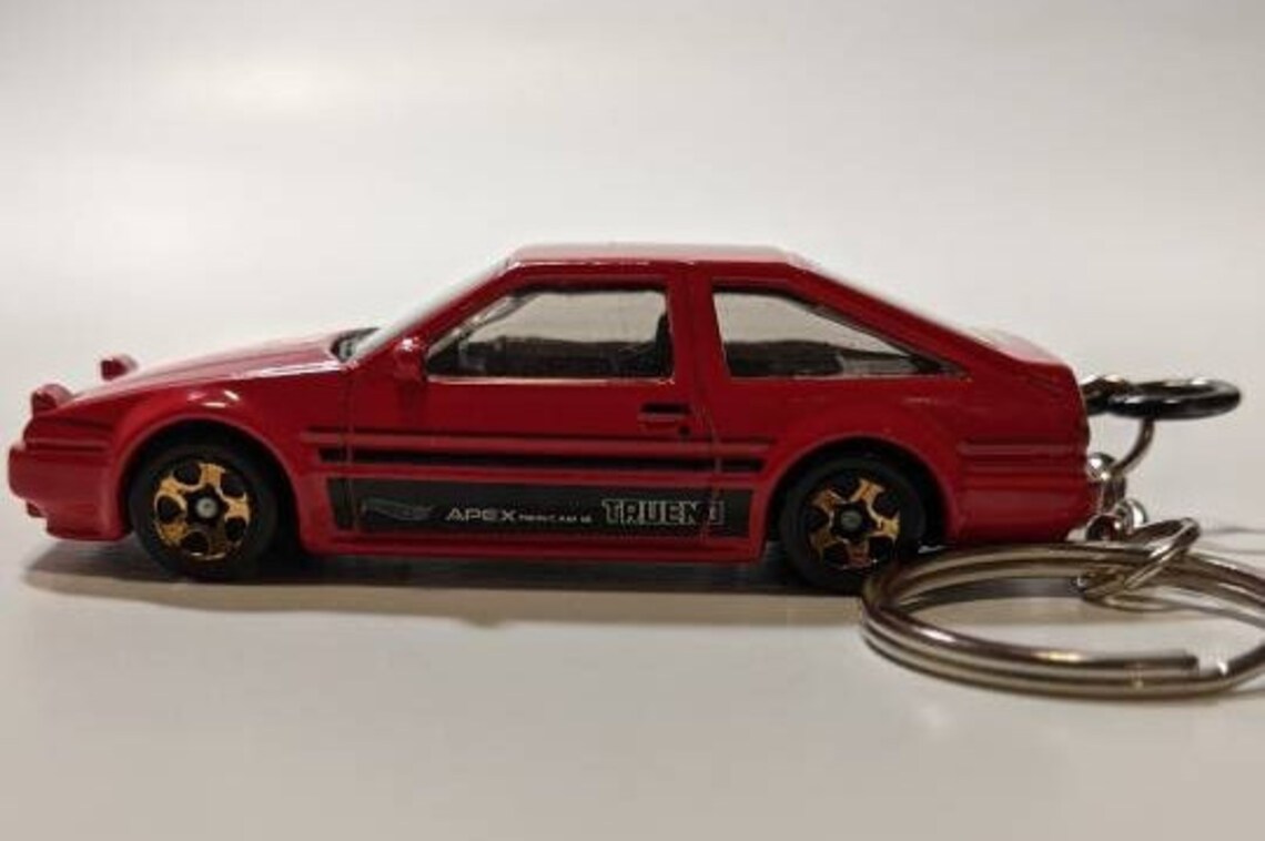 Toyota Corolla Trueno AE86 Keychain Hot Wheels/matchbox 1/64 Scale - Etsy