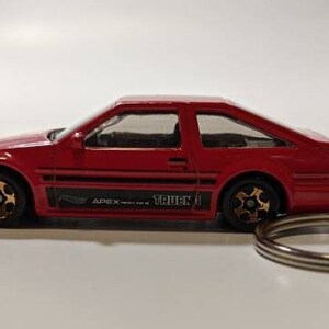 Toyota Corolla Trueno AE86 Keychain Hot Wheels/matchbox 1/64 Scale - Etsy