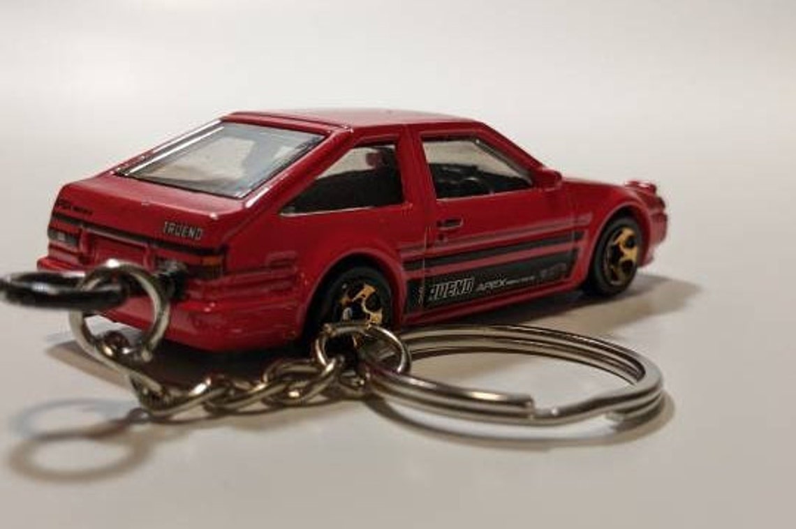 Toyota Corolla Trueno AE86 Keychain Hot Wheels/matchbox 1/64 Scale - Etsy