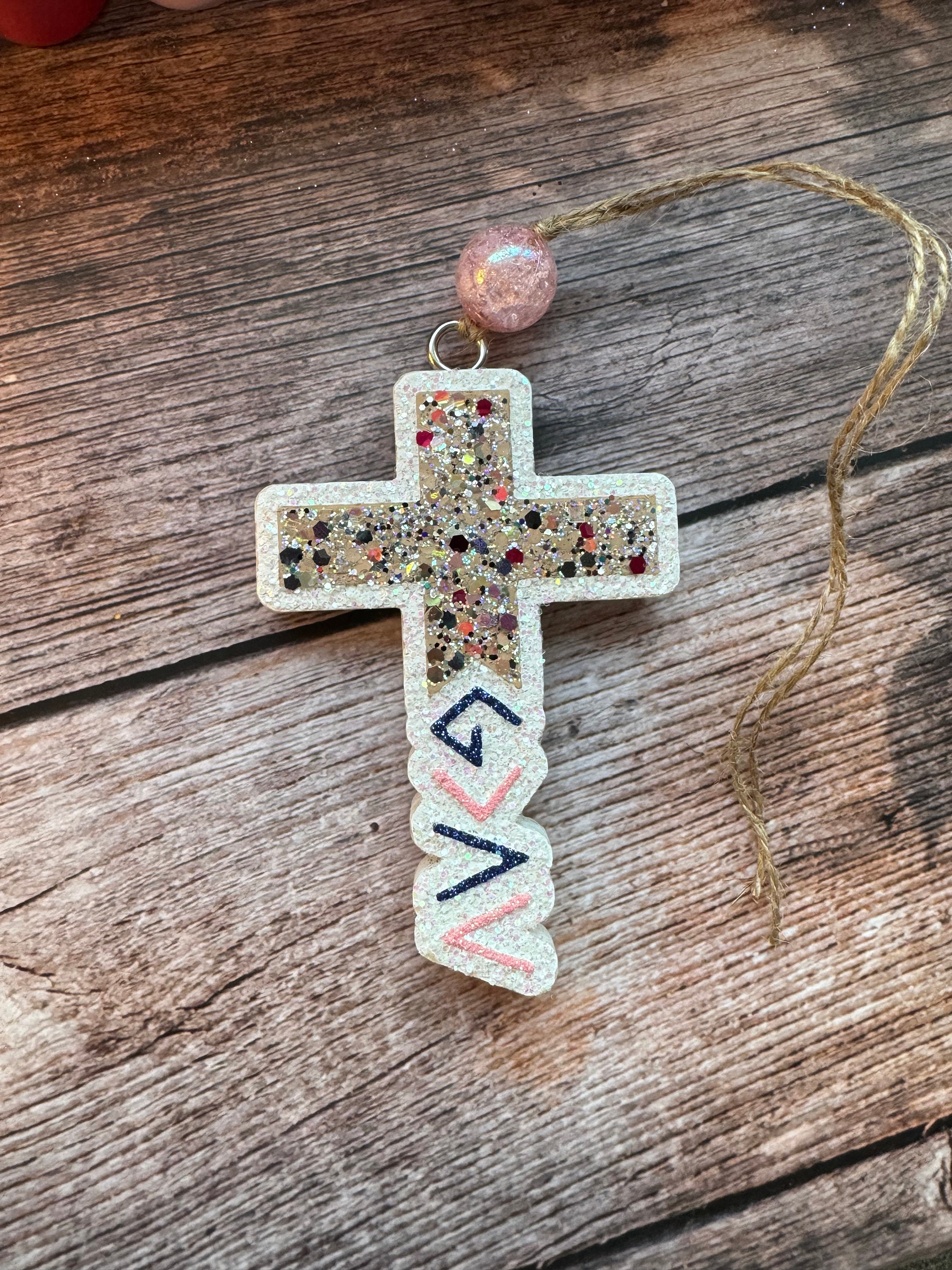 God is Greater Than the Highs and Lows CROSS Freshie - Etsy
