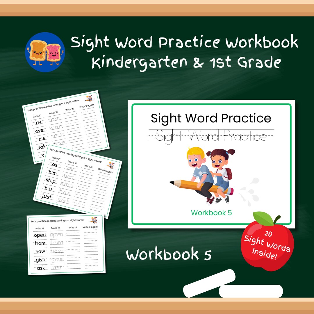 Sight Word Practice Workbook Level 5 | Trace, Write and Read ...