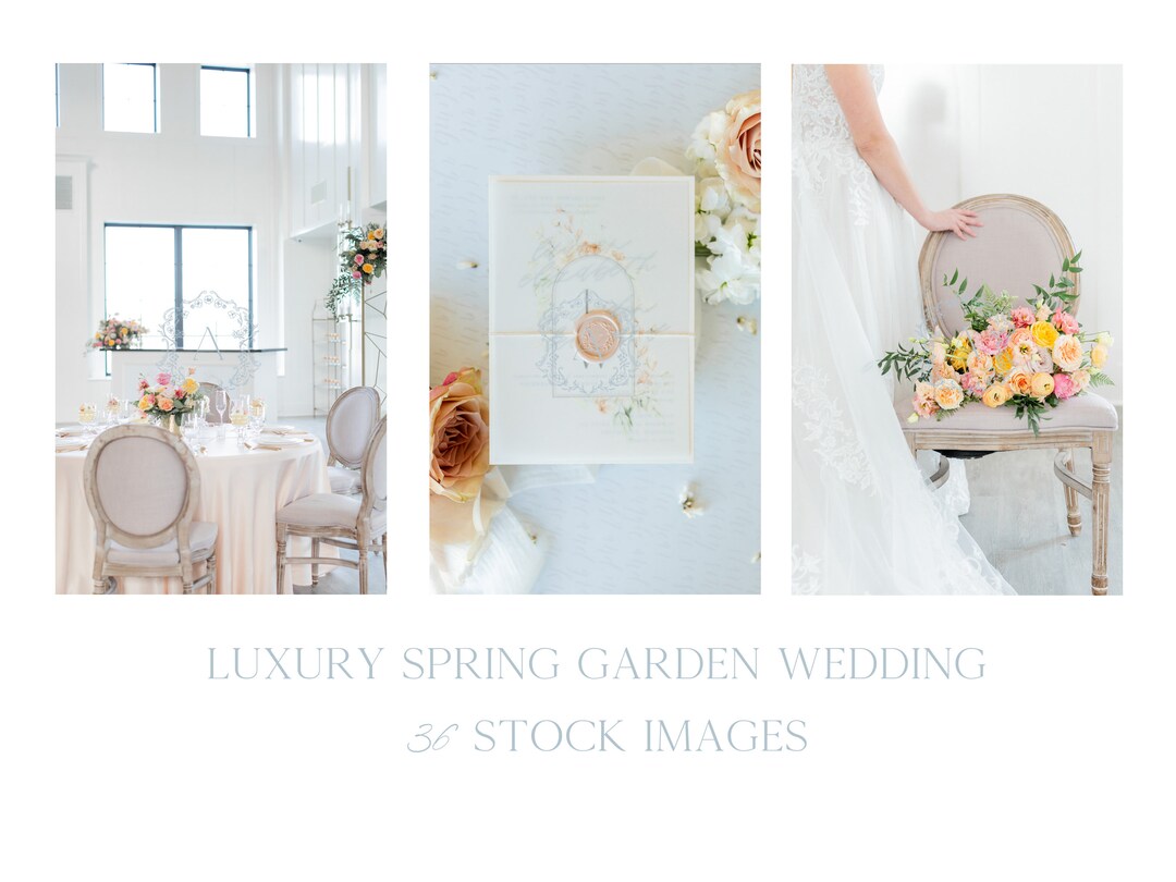 Luxury Spring Garden Wedding Stock Photos - Etsy