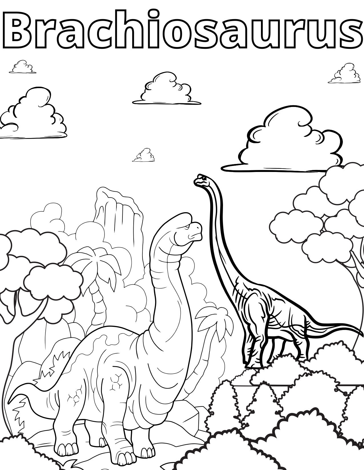 Kids Coloring Book , Dinosaurs , Learning , Printable - Etsy
