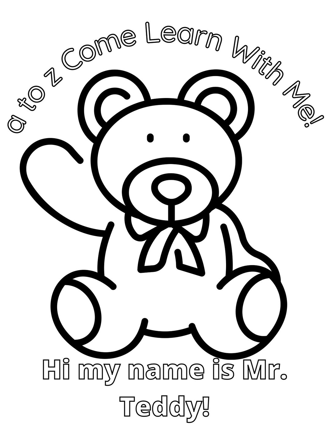 Kids Coloring Book , a to Z , Learning , Printable - Etsy