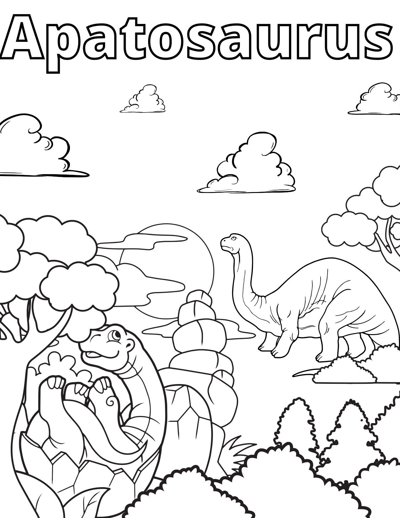 Kids Coloring Book , Dinosaurs , Learning , Printable - Etsy