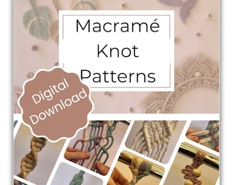 Macrame Knot Guide PDF With 20 Macrame Knots Explained, Knot Tutorial ...