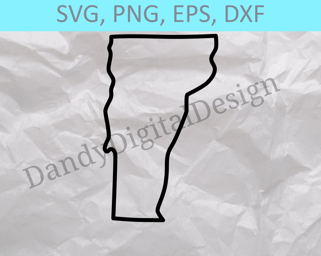Vermont State Outline SVG, VT Outline SVG, State Outline, Cricut or ...