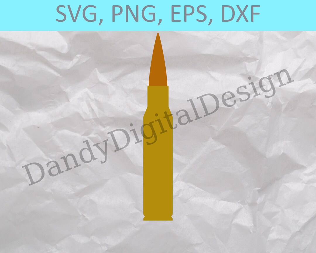 308 Bullet SVG Cuttable Bullet SVG Rifle Bullet Cricut or - Etsy Canada
