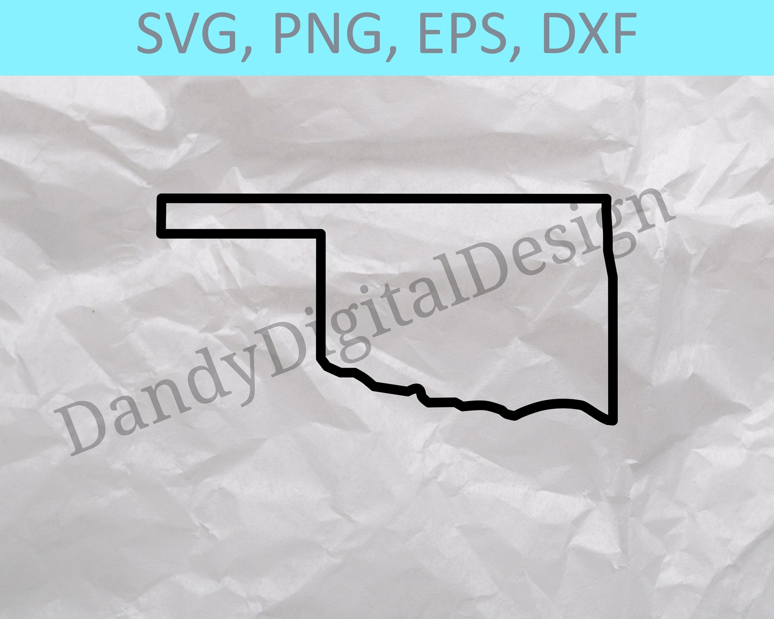 Oklahoma State Outline SVG, OK Outline SVG, State Outline, Cricut or ...