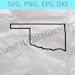 Oklahoma State Outline SVG, OK Outline SVG, State Outline, Cricut or ...