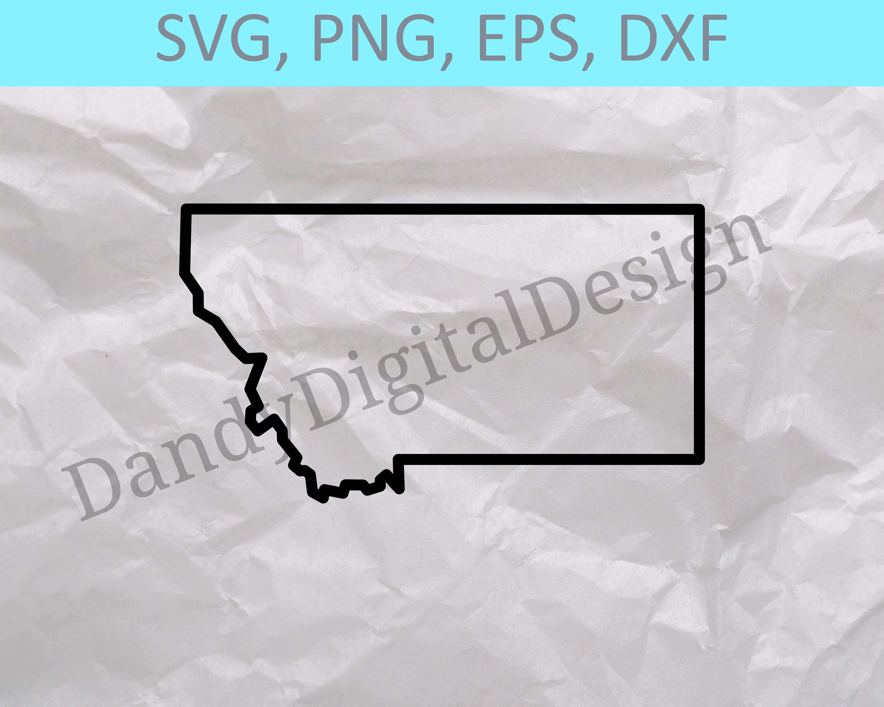 Montana State Outline SVG, MT Outline SVG, State Outline, Cricut or ...