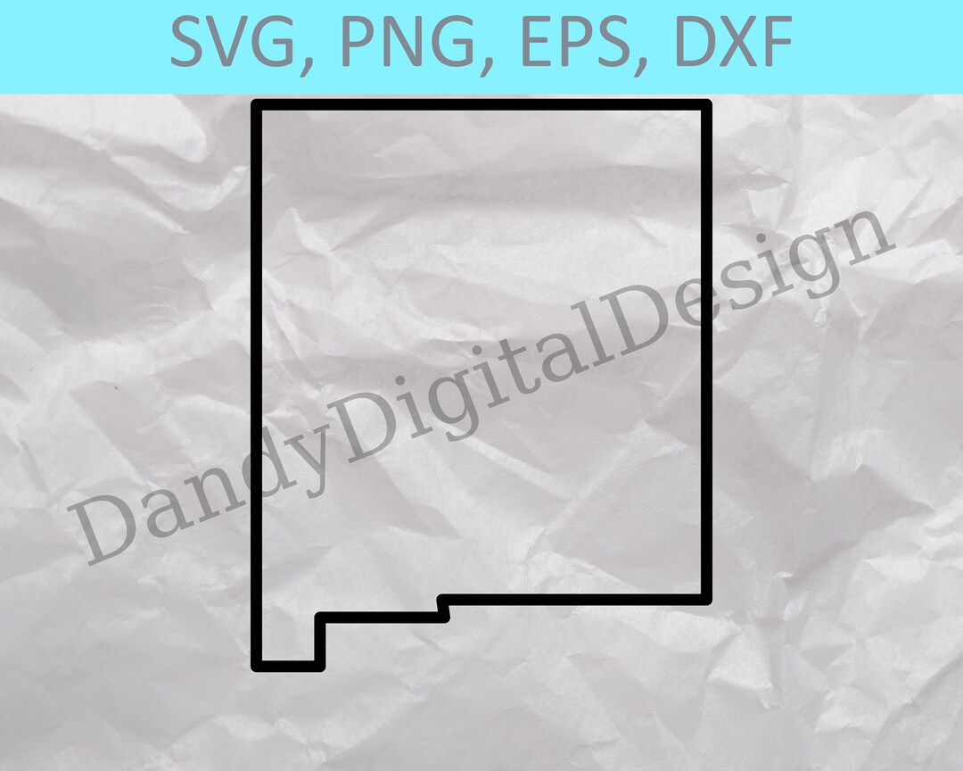 New Mexico State Outline SVG, NM Outline SVG, State Outline, Cricut or ...