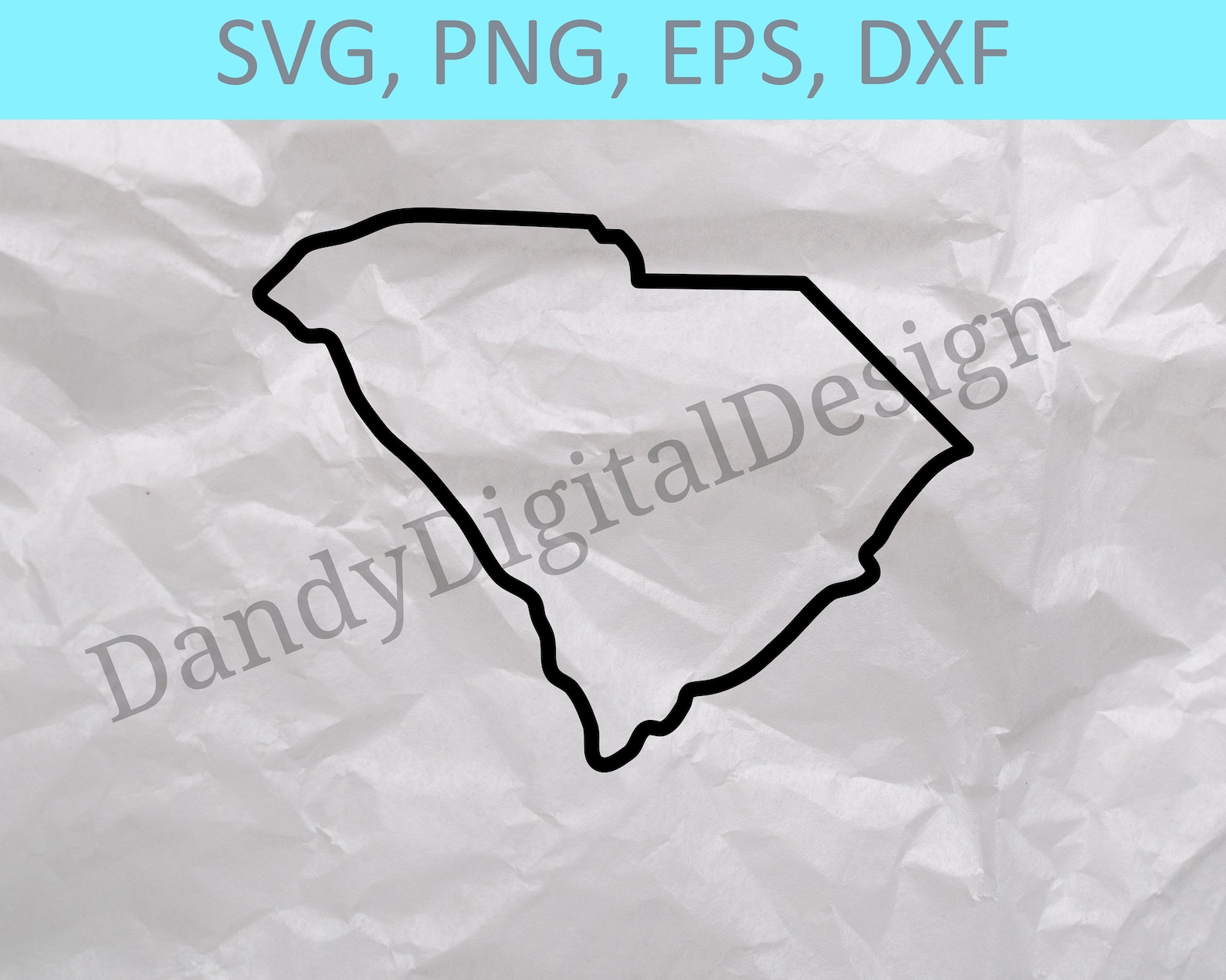 South Carolina State Outline SVG, SC Outline SVG, State Outline, Cricut ...