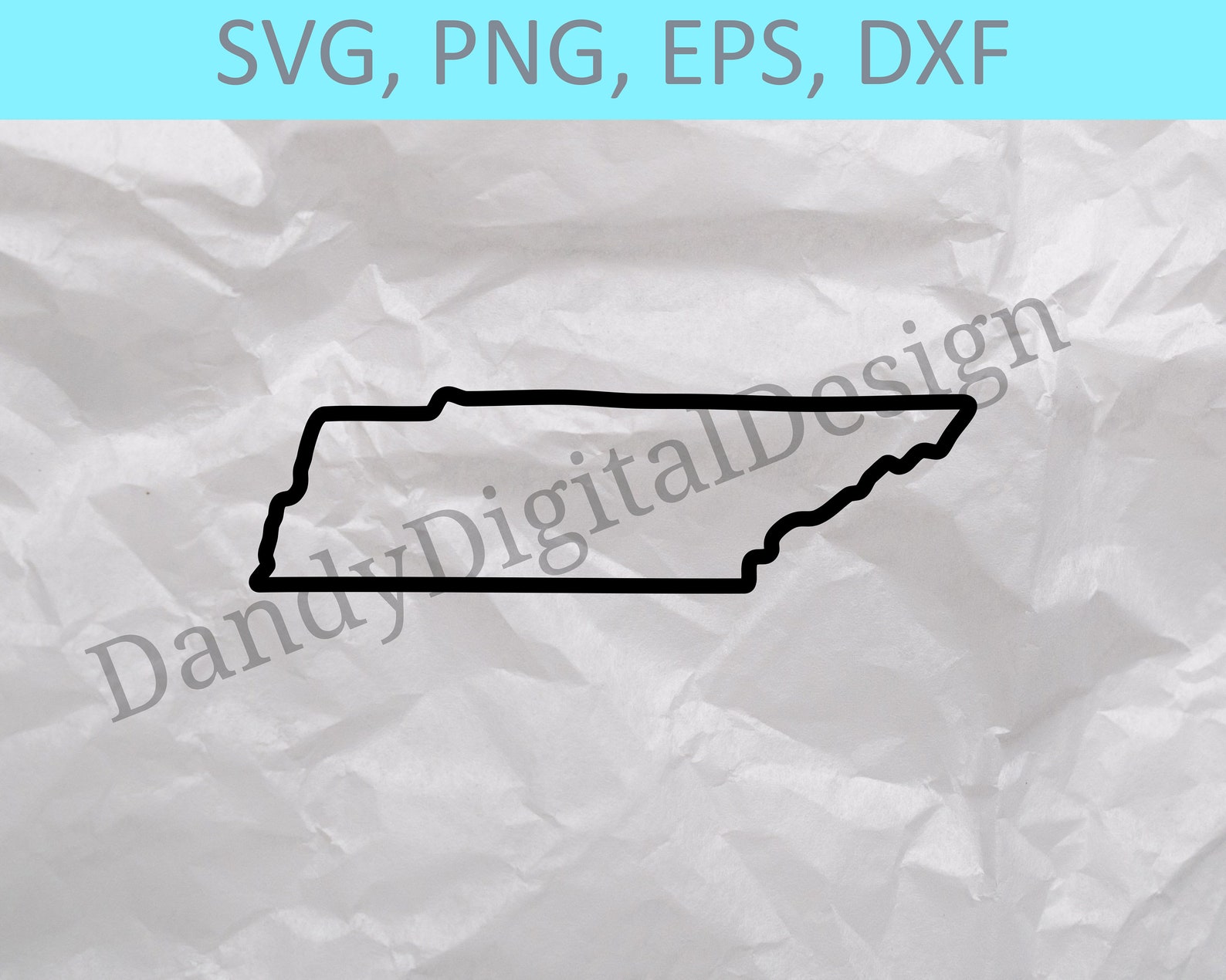 Tennessee State Outline SVG, TN Outline SVG, State Outline, Cricut or ...